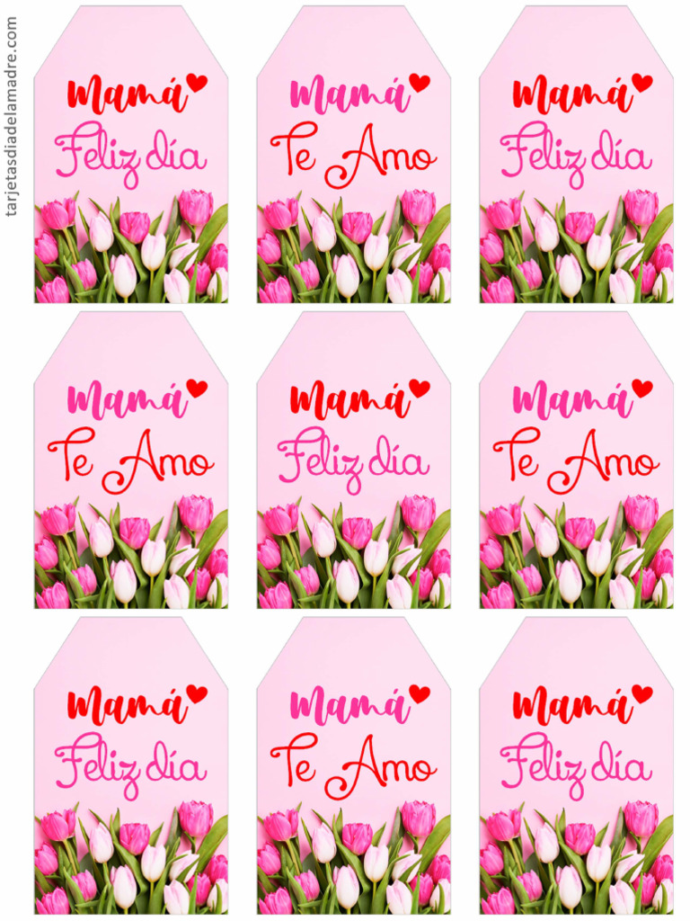 Etiquetas Dia de La Madre para Imprimir 3 | PDF