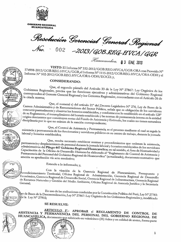 Reglamento Nombrados Diresa | PDF