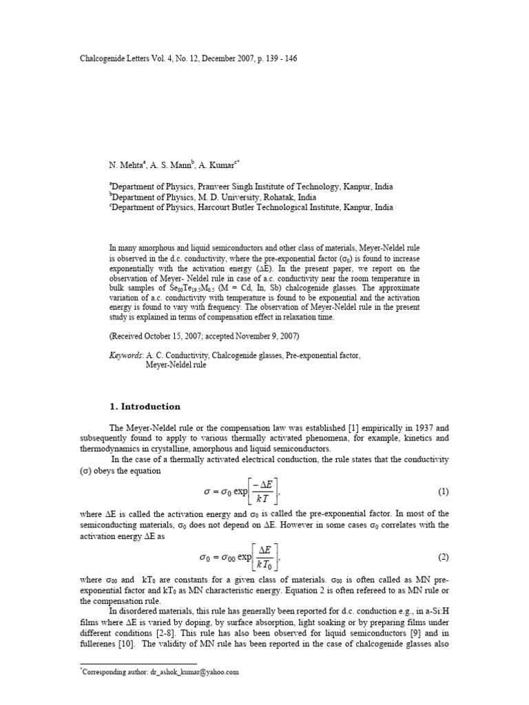 CL 1 | PDF | Electrical Resistivity And Conductivity | Amorphous Solid