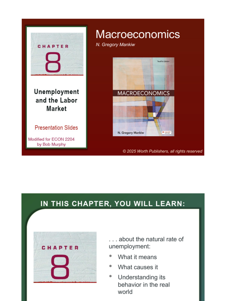 CHAP08 Rev | PDF | Unemployment | Minimum Wage