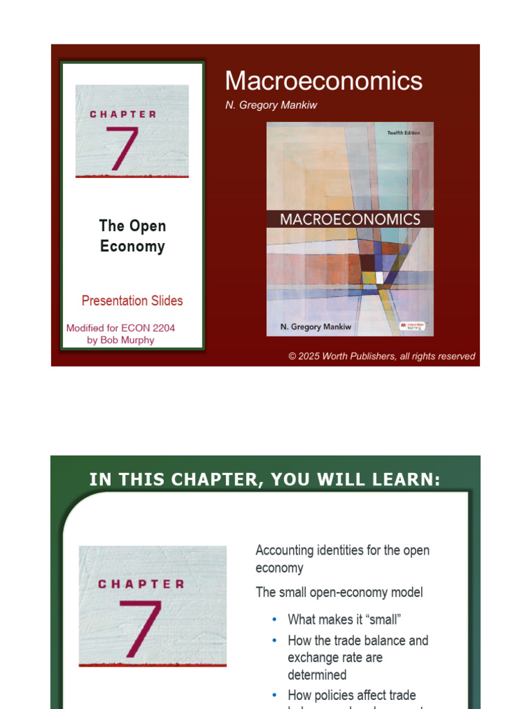 CHAP07 Rev | PDF | Balance Of Trade | Exports