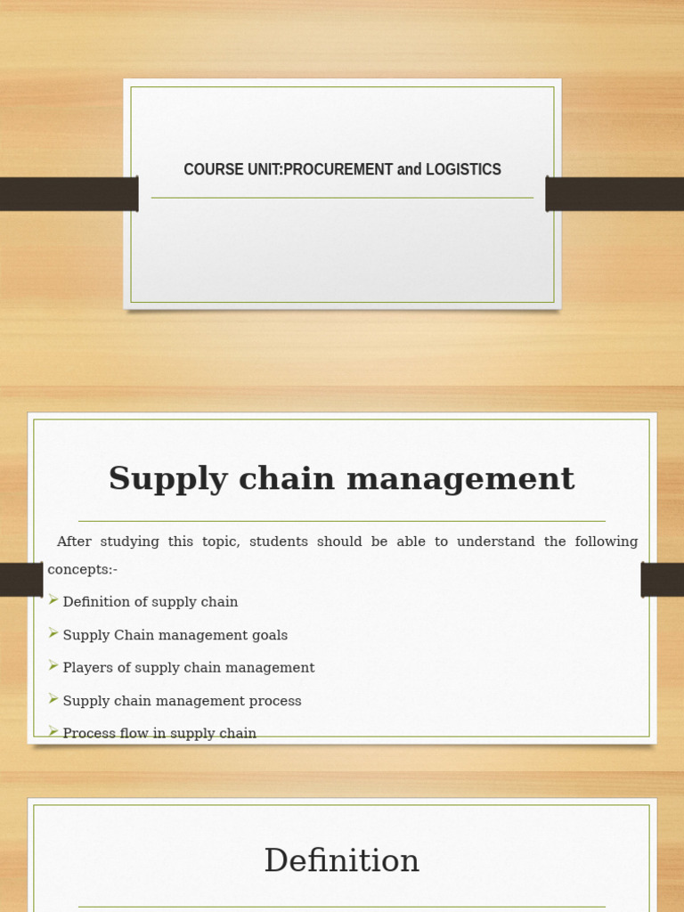 Understanding Supply Chain Management | PDF | Supply Chain Management | Supply Chain