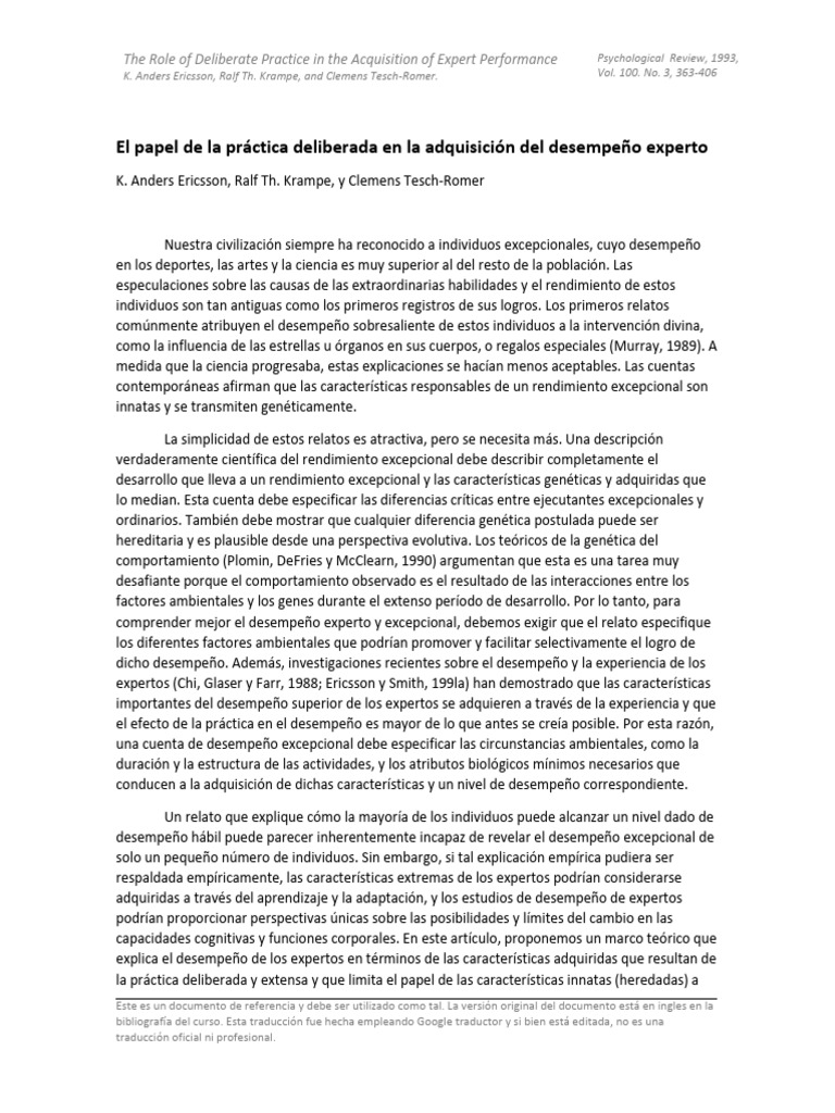 1993 Ericsson Krampe Tesch Roemer The Role of Deliberate Practice in ...