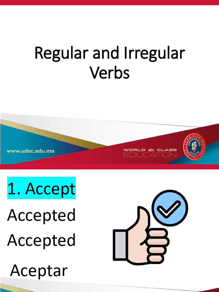 Regular and Irregular Verbs List | PDF