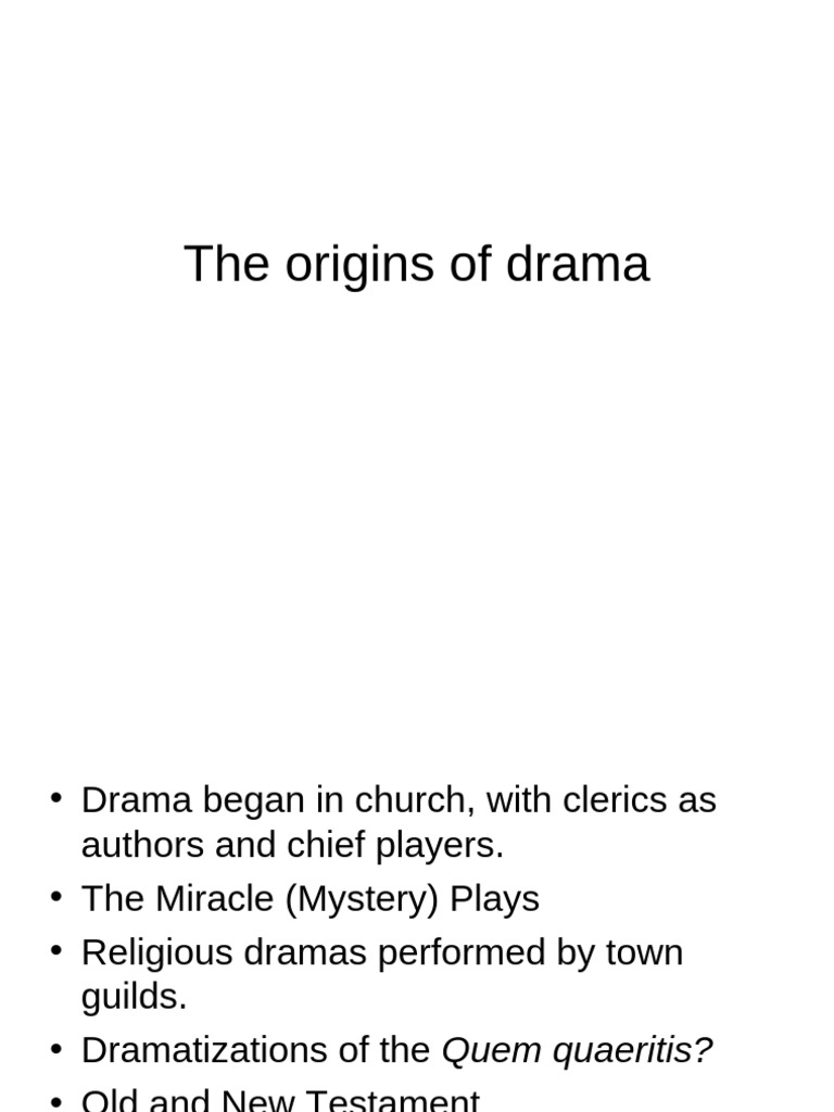 The Origins of Drama | PDF