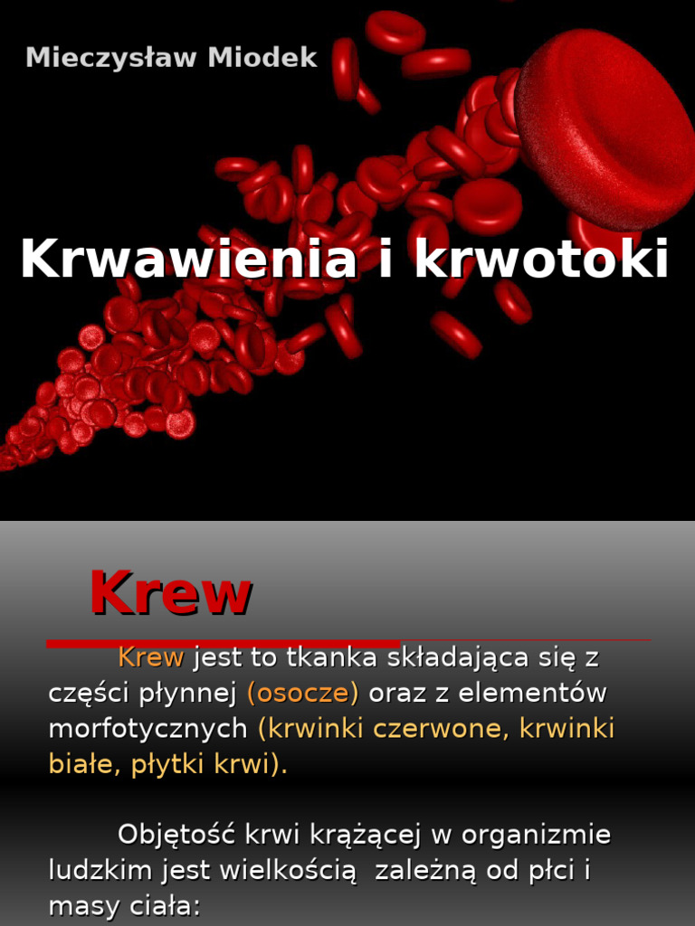 Prelekcja03a-Krwawienia I Krwotoki | PDF