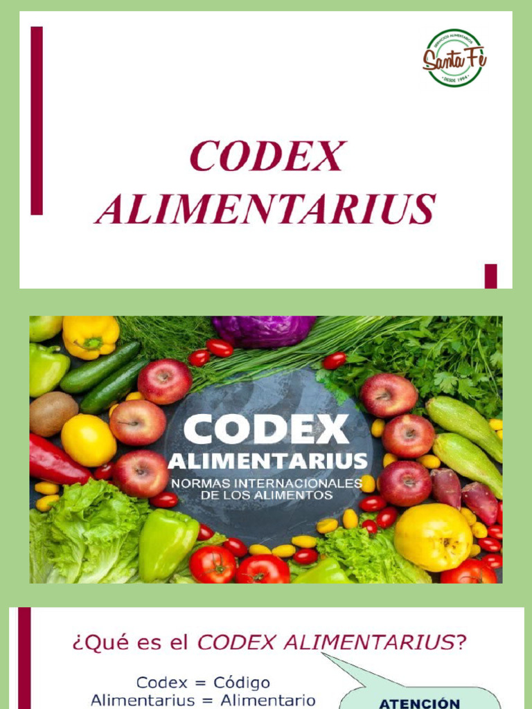 2.-Codex Alimentarius | PDF