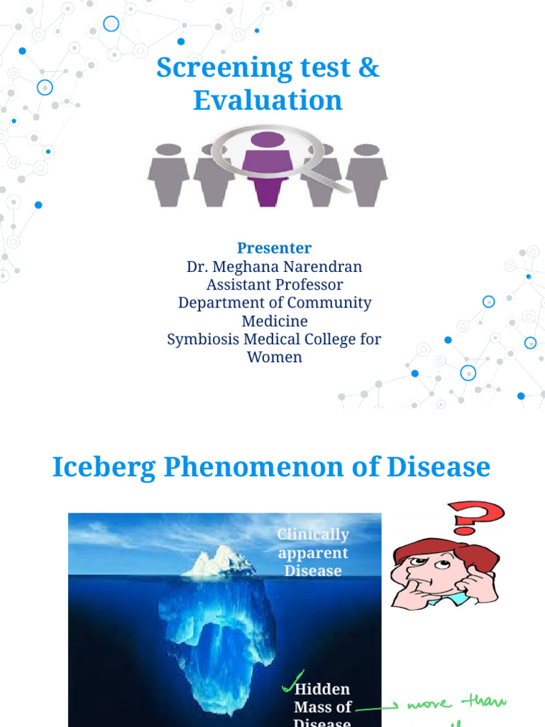 Screening Tests and Evaluation Overview | PDF | Sensitivity And ...