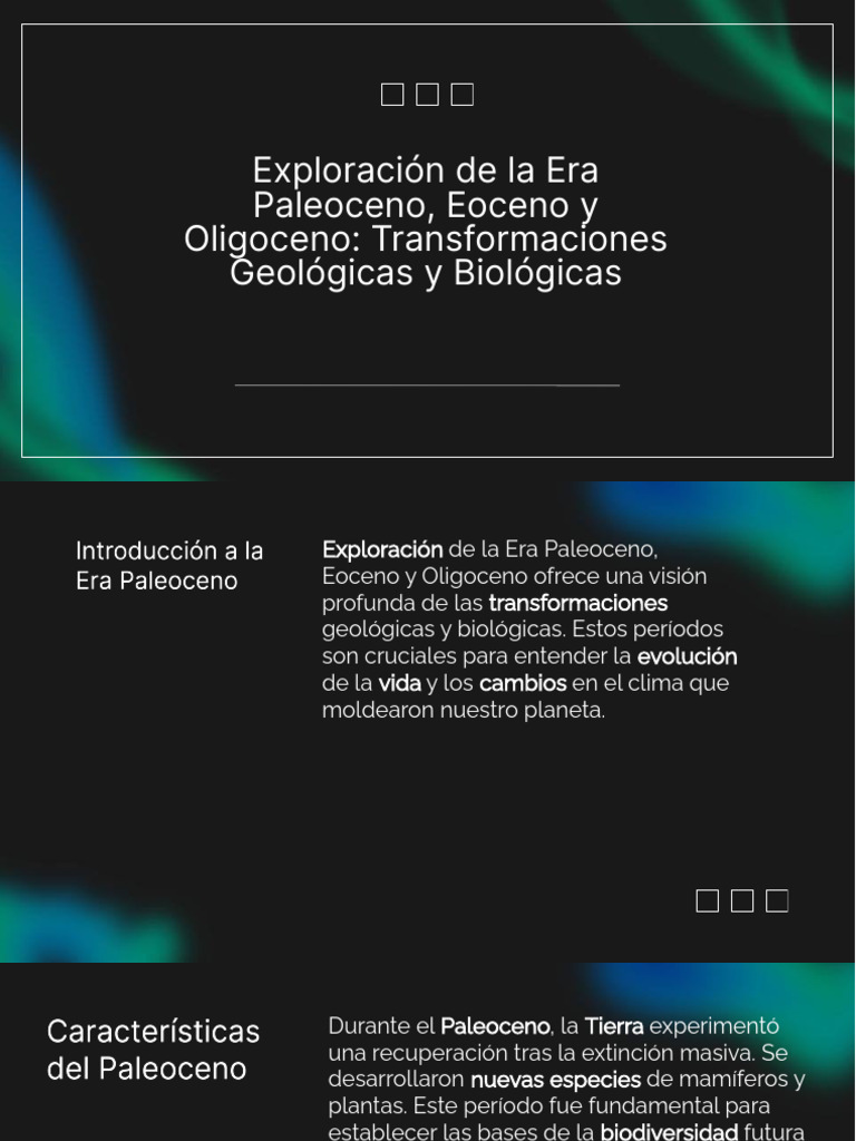 Slidesgo Exploracion de La Era Paleoceno Eoceno y Oligoceno ...