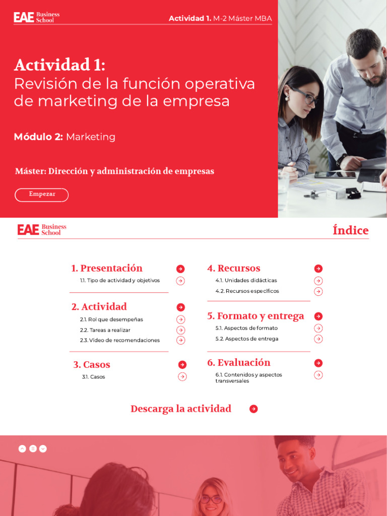 PDF INTERACTIVO MBA M2 A1. Guía Actividad | PDF | Marketing | Business