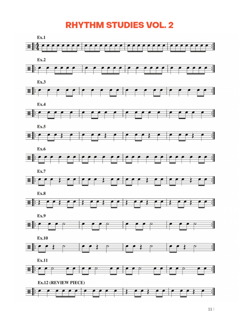 Drumming Patterns & Techniques | PDF