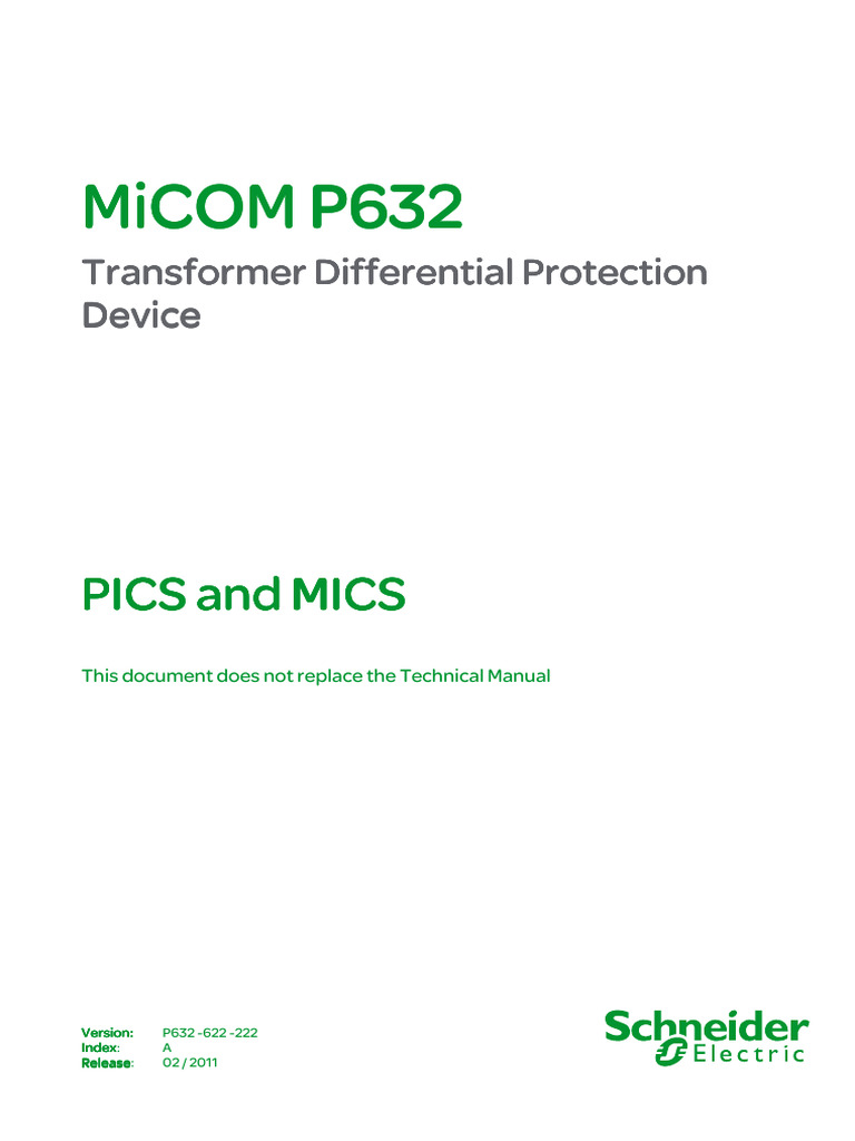 P632-622-222 Pics - Mics | PDF | Data Model | Specification (Technical Standard)