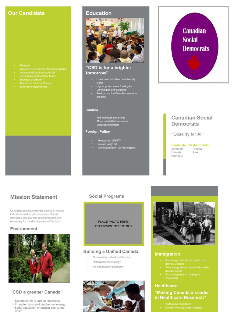 Brochure | PDF | Canada | Democratic Party (United States)
