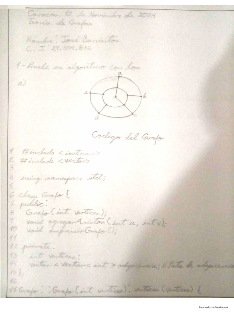 Teoría de Grafos Prueba | PDF