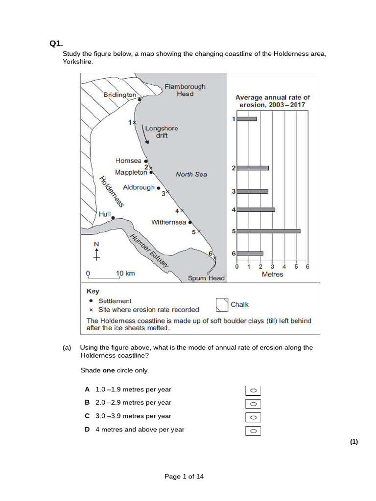 Coastal exam questions | PDF | Beach | Coast