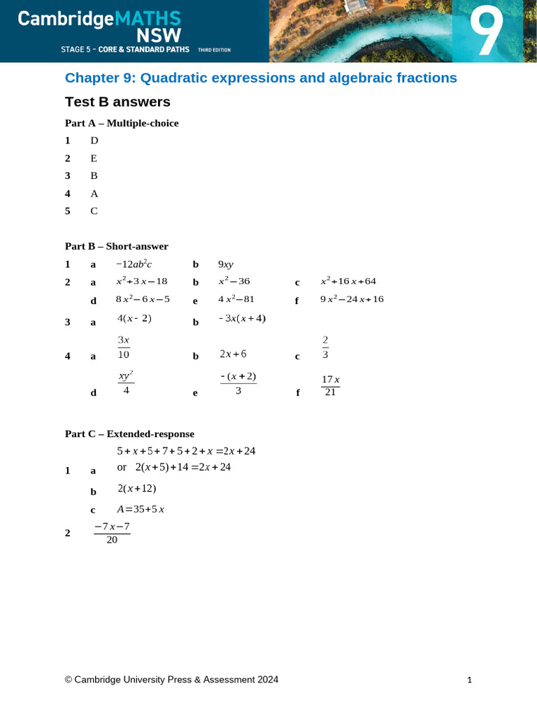 Ch9 - Test B - ANS | PDF | Teaching Methods & Materials
