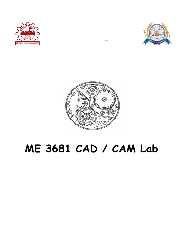 Cad And Cam Lab Pdf Computer Aided Design Technical Drawing