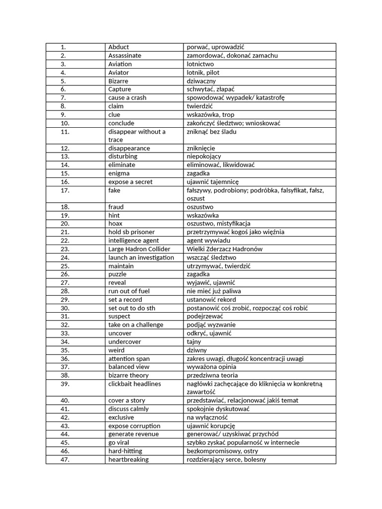 High Note 4 U4 Vocab | PDF