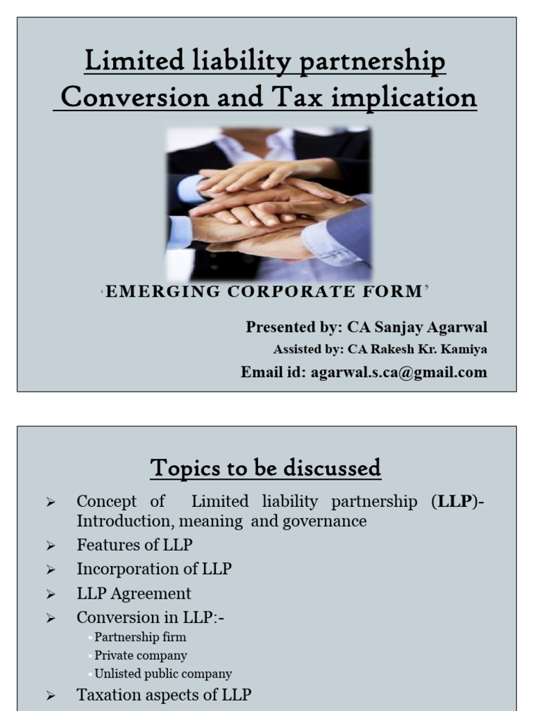 Limited Liability | PDF | Limited Liability Partnership | Alternative ...