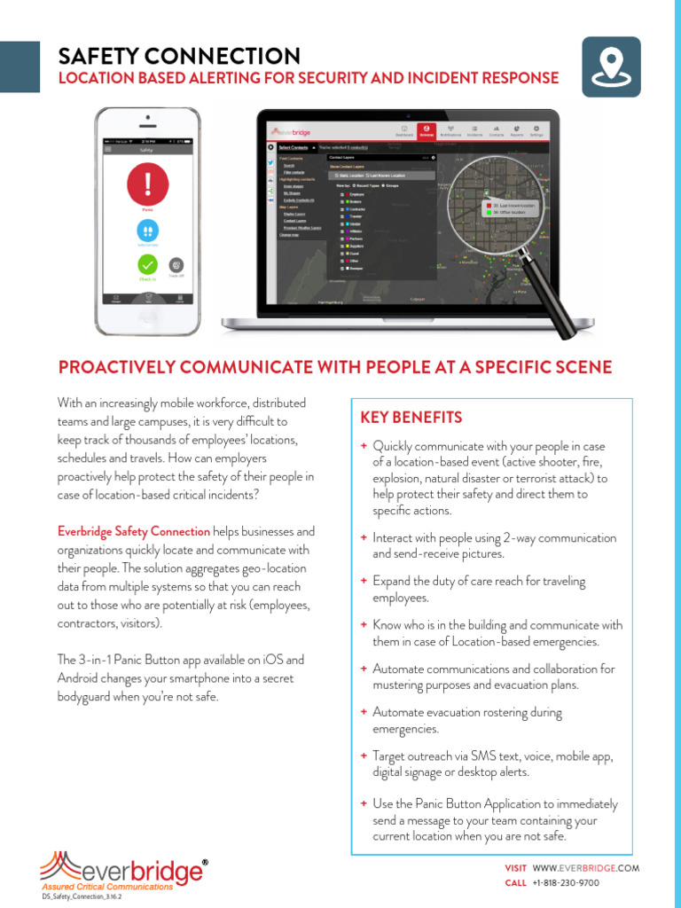 Safety Connection Everbridge | PDF | Communication | Mobile App