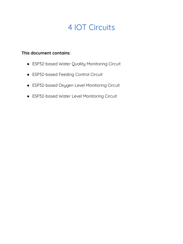 4-IOT-Circuits | PDF | Sensor | Electronic Circuits
