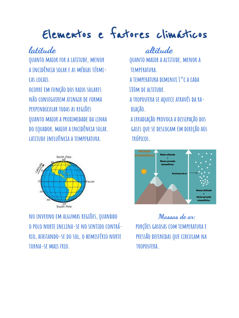 Fatores Climáticos Essenciais | PDF
