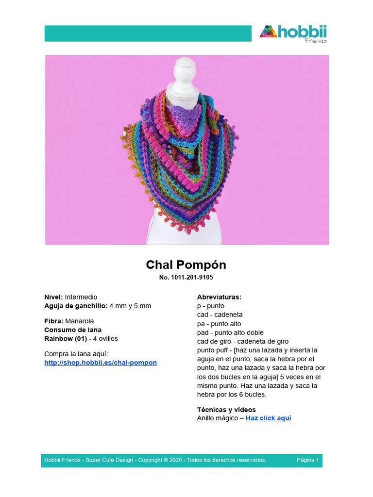 Chal Pompón | PDF | Tejer | Textiles