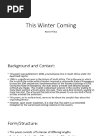 This Winter Coming | PDF