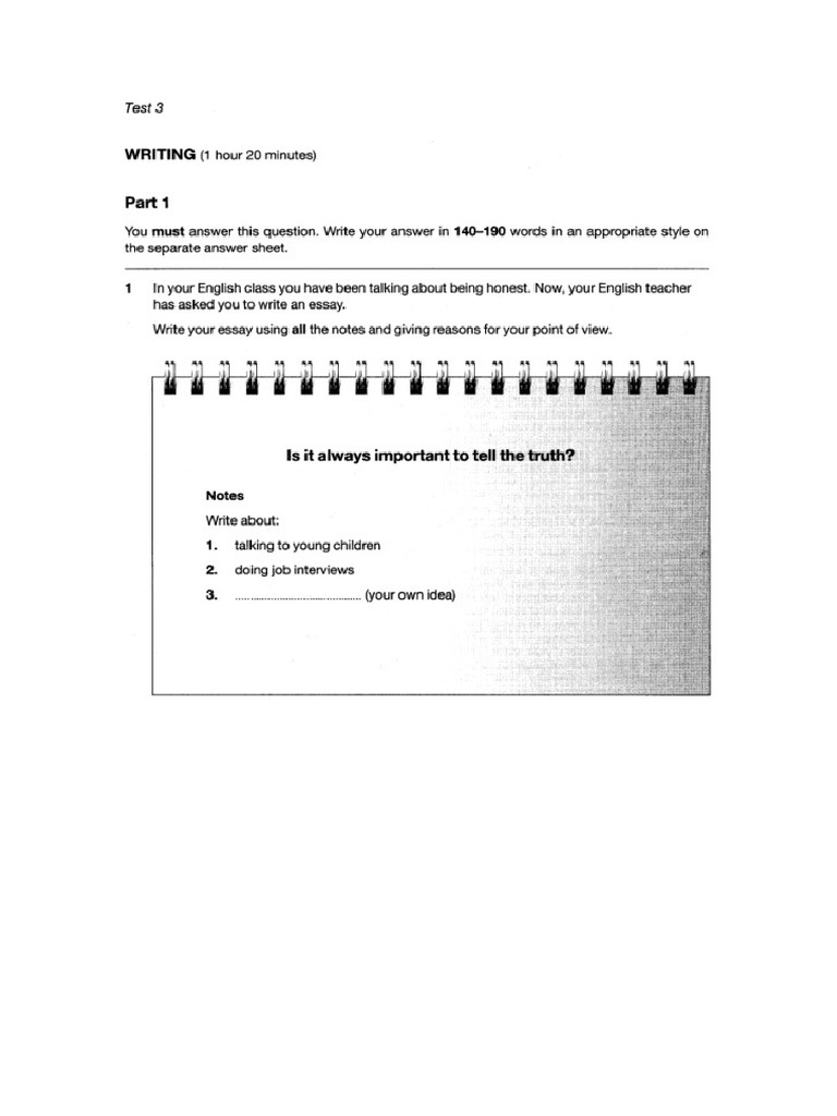 B2 Test 3 - Writing | PDF