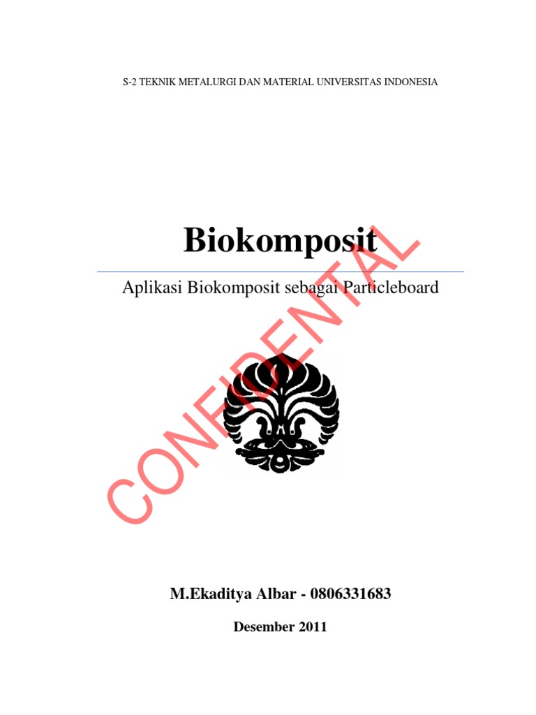 Aplikasi Biokomposit Sebagai Particleboard | PDF | Kesehatan Holistik ...