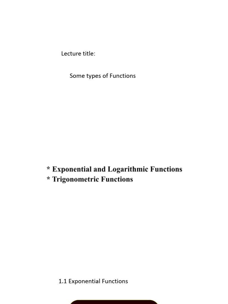 Some Types of Functions | PDF | Trigonometric Functions | Complex Analysis Some Types of Functions | PDF | Trigonometric Functions | Complex Analysis
