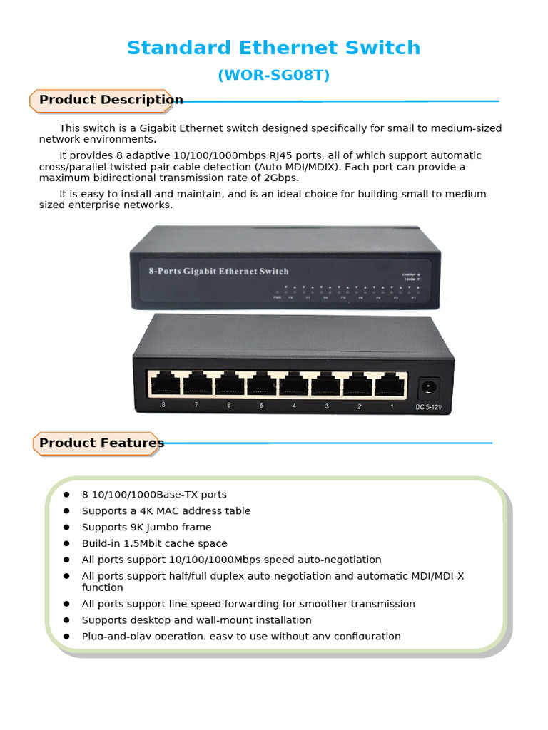 Switch reverse poe | PDF | Ethernet | Computer Standards