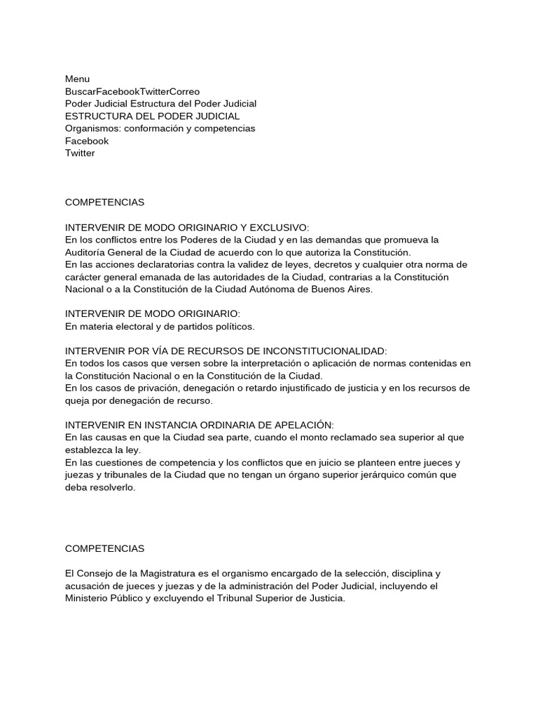 Estructura Poder Judicial | PDF | Judicaturas | Apelación