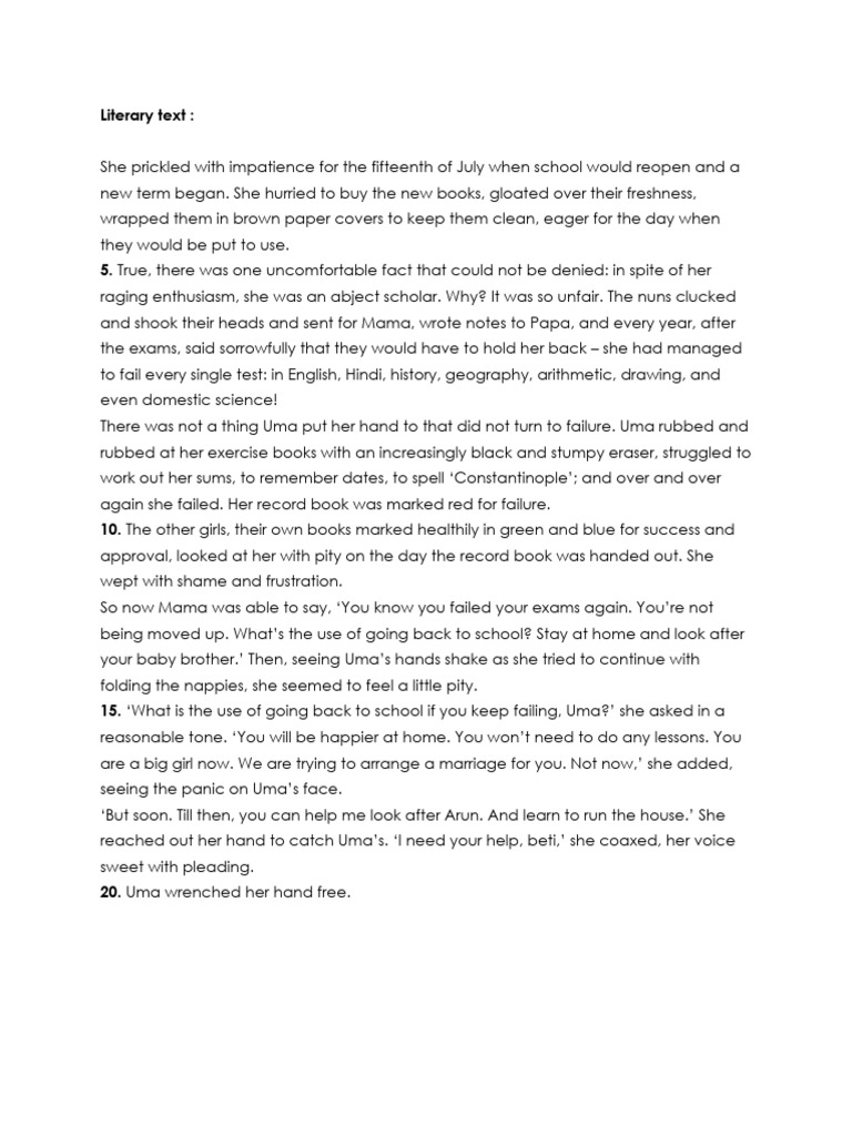Literary Text | PDF Literary Text | PDF