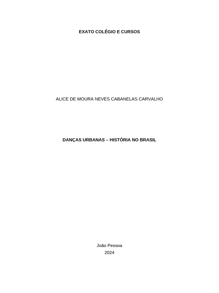 Danã - As Urbanas - Alice Neves | PDF | Danças | Brasil