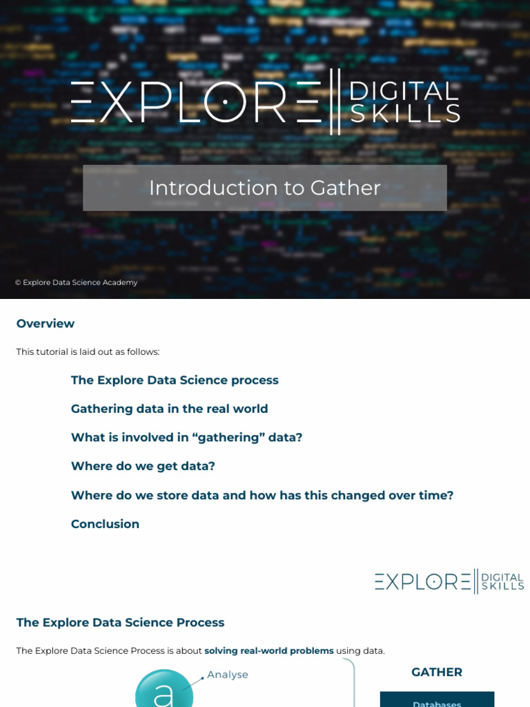 Introduction to Gather | PDF | Data Science | Data