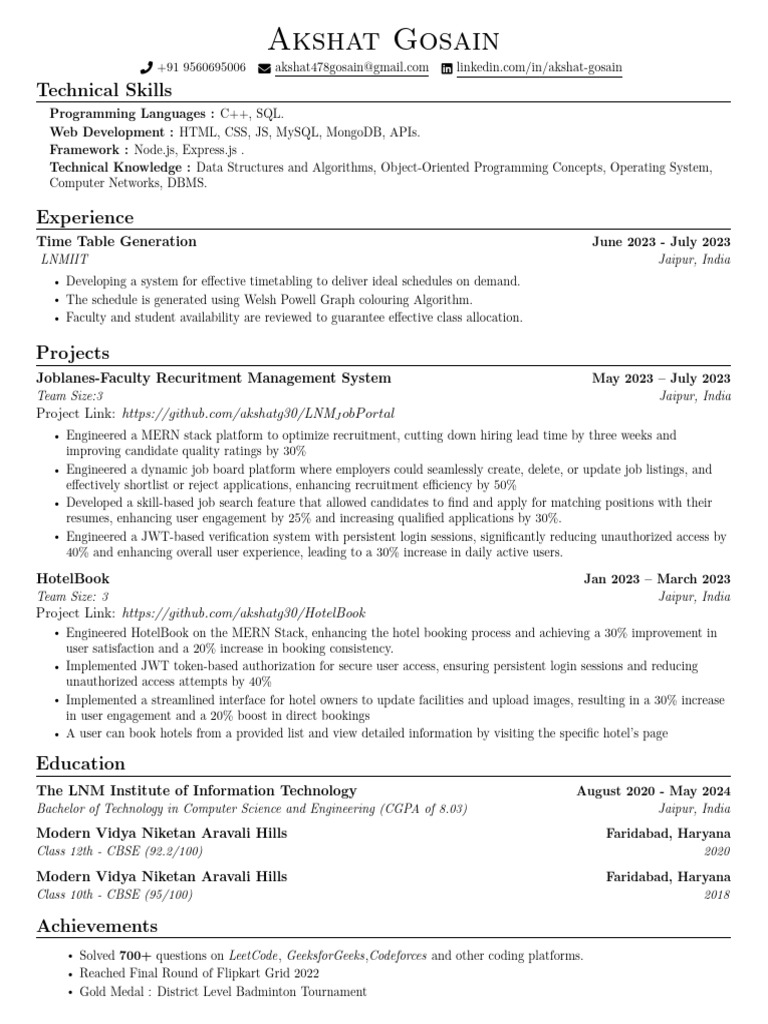 Akshat_Gosain | PDF | Web Development | Computing