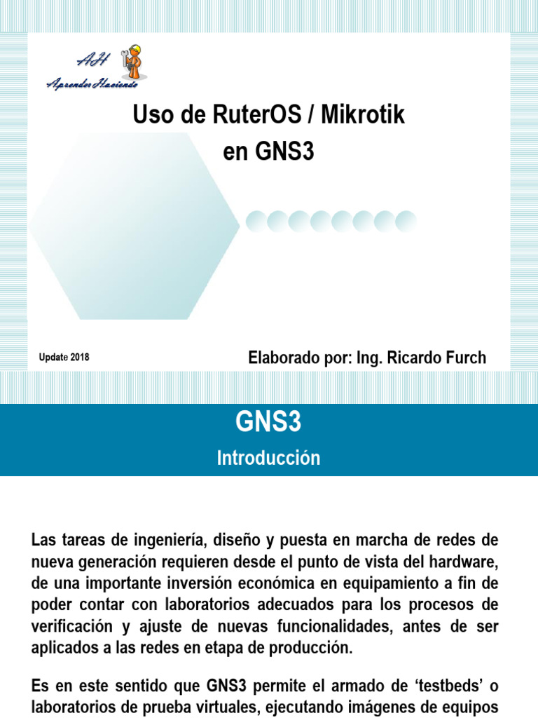 Mikrotik en GNS3 v1 | PDF | Dirección IP | Ciencias de la Computación