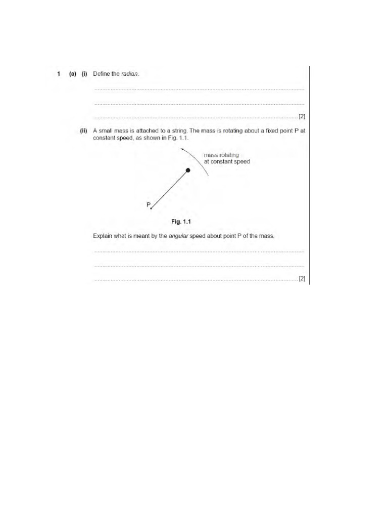 Circular Motion PMT 1 | PDF
