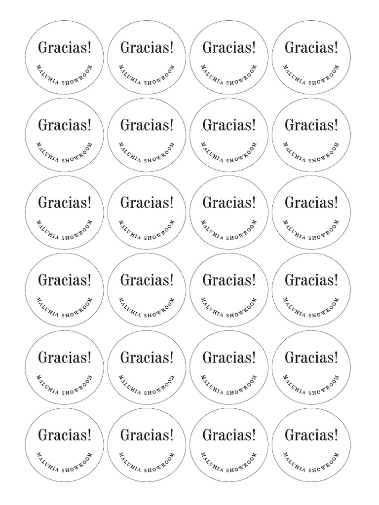 Gracias sticker redondooo | PDF