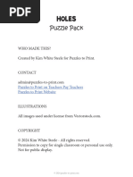 Holes - Plot, Setting, Characters | PDF