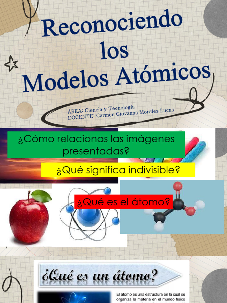 SESION N1 Reconociendo La Teoria Atomica 1 | PDF | Átomos | Núcleo atómico
