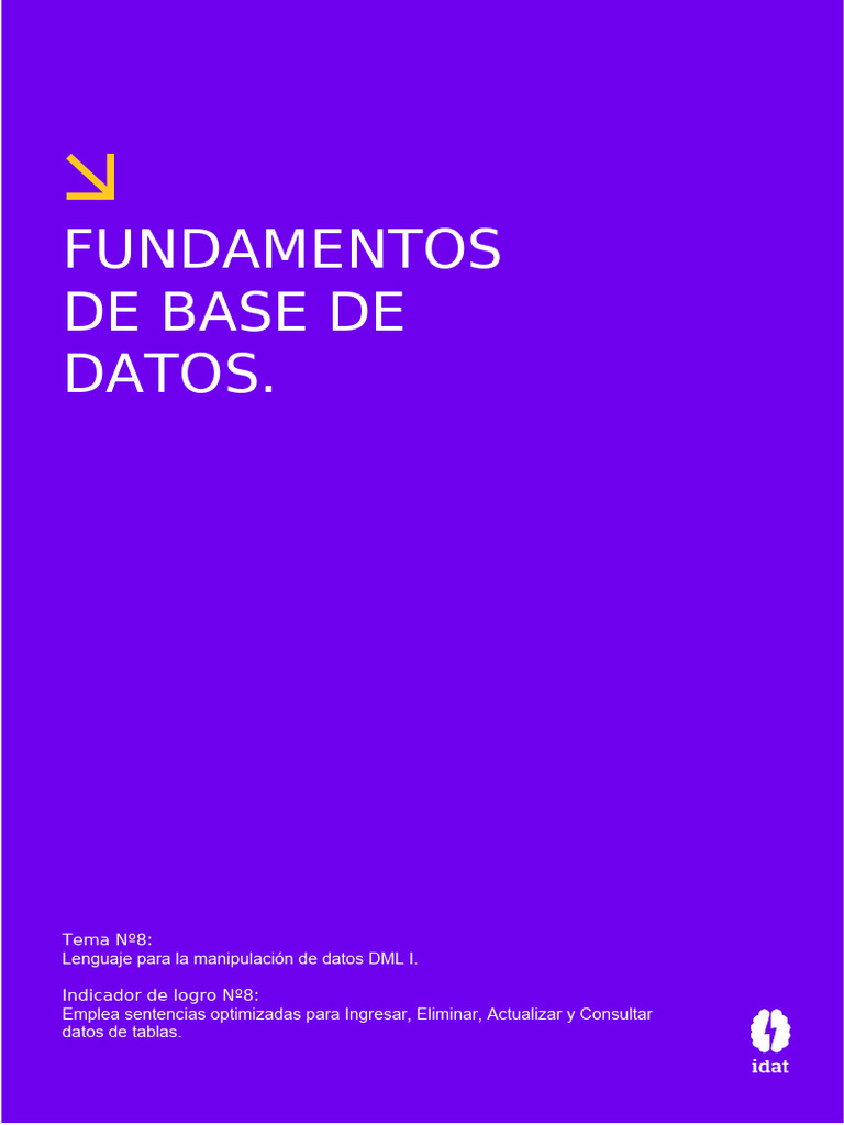 8 Guía_Fundamentos de Base de Datos | PDF | SQL | Recuperación de información