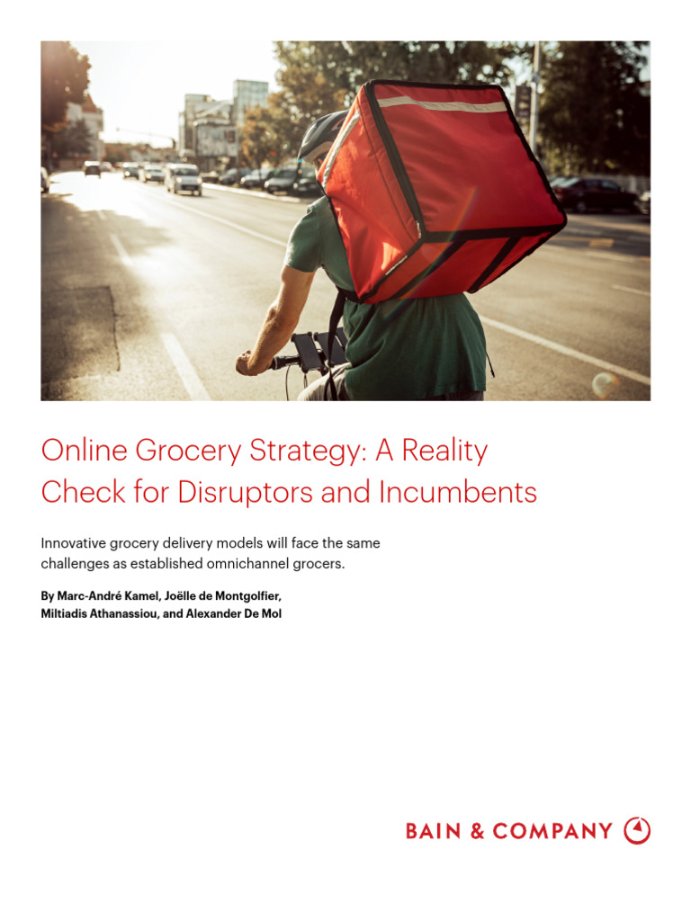 Bain Brief Online-Grocery-Strategy | PDF | Grocery Store | Retail