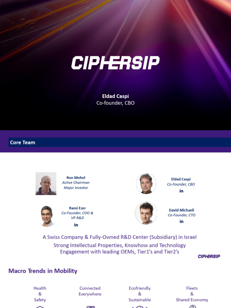 CipherSip-Investors Deck 2023 | PDF | Computer Network | System On A Chip