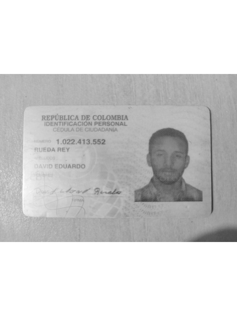 Cedula de David Rueda | PDF