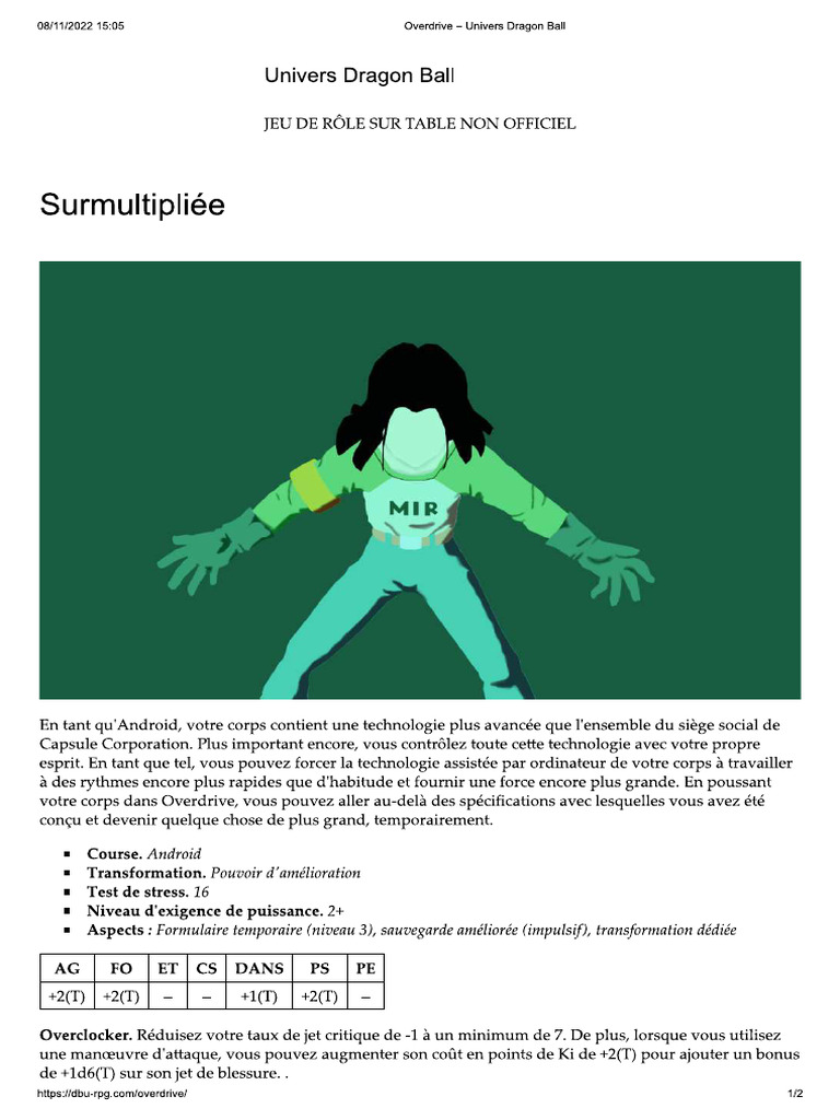 70 - Overdrive - Univers Dragon Ball | PDF | Technology & Engineering