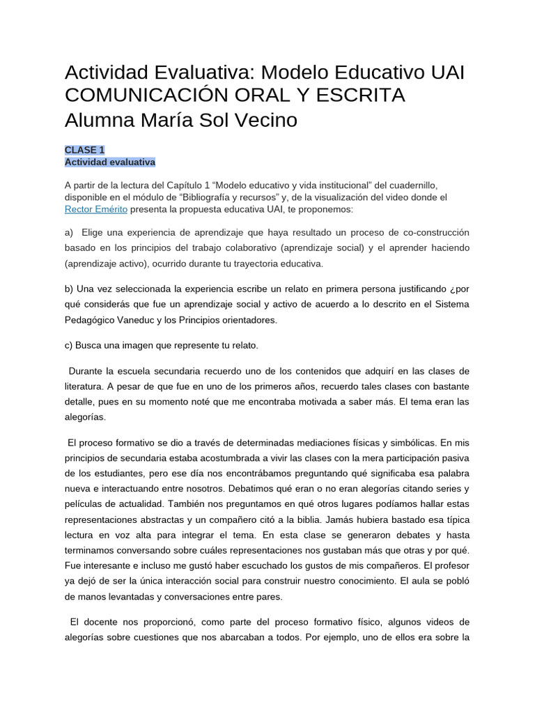 Comuni Oral y Escit | PDF | Aprendizaje | Maestros