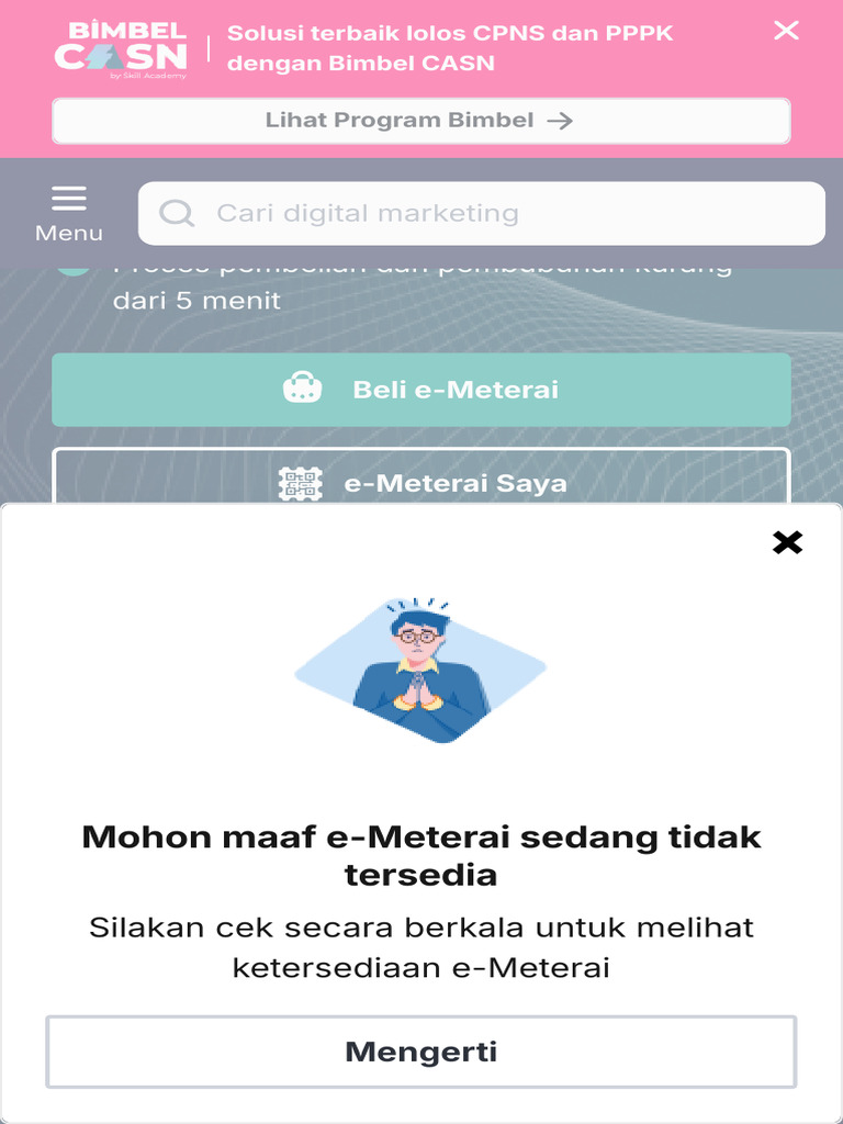 Beli e-Meterai Cepat di Skill Academy | PDF