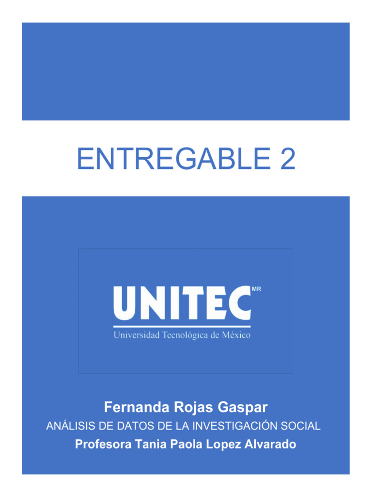 Entregable2 Fernanda Rojas Gaspar | PDF | Salud mental | Diagnostico medico